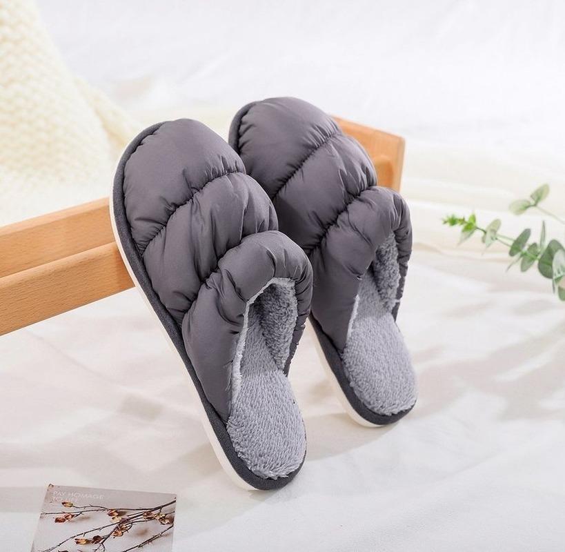 Buy Plush Indoor Slippers Women/Men Cotton Warm Soft Home Shoes Winter ...