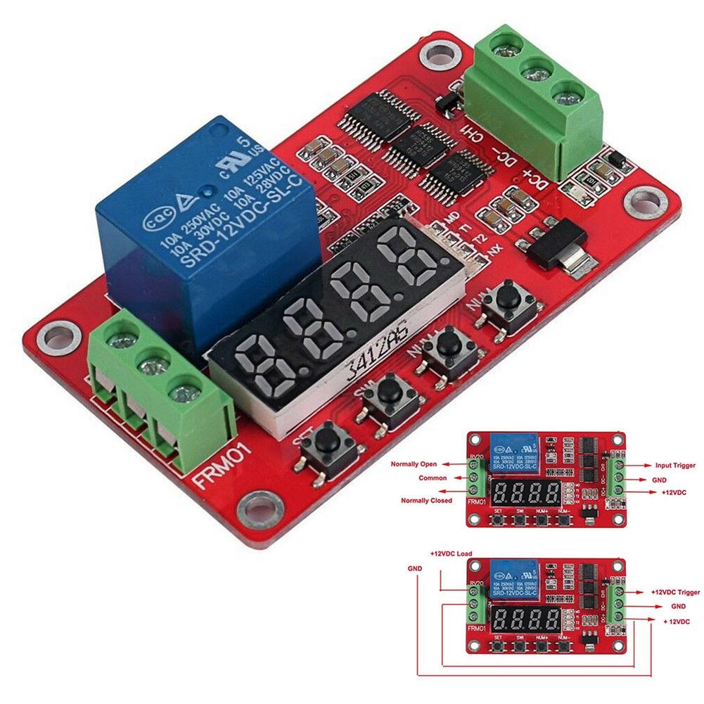 Buy Self-lock Relay Timer Module Useful 12V Cycle Timer at affordable ...