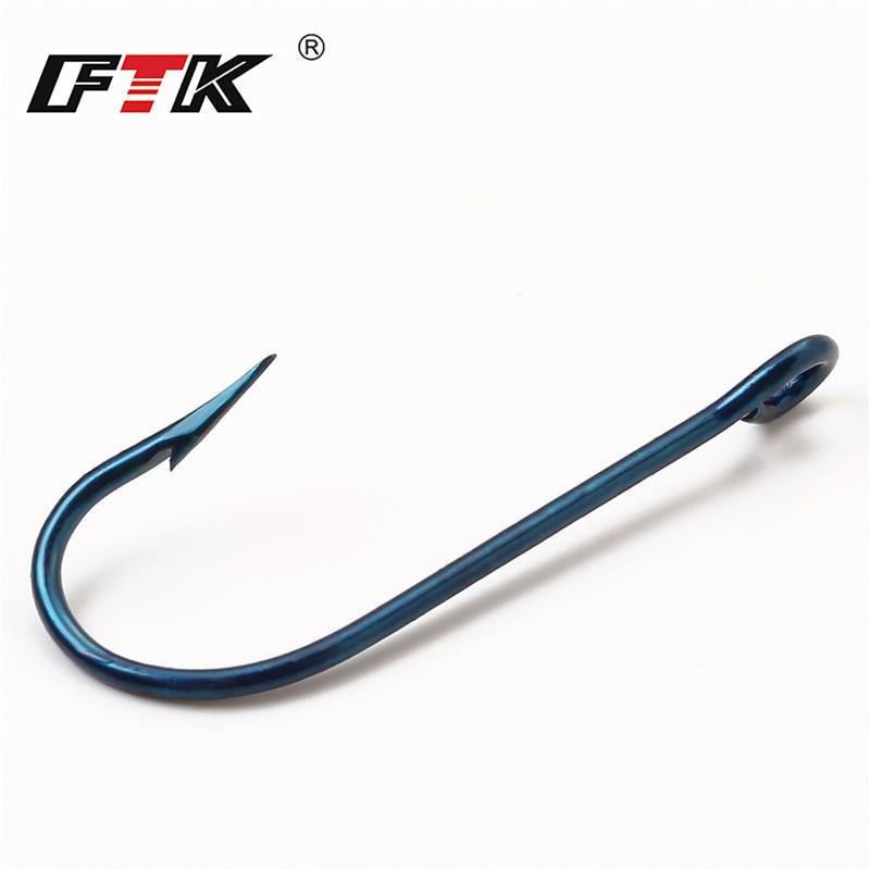 Buy FTK 50pcs/1 Package 14mm-36mm Round Black Nickel Big Ring Sea Hook ...