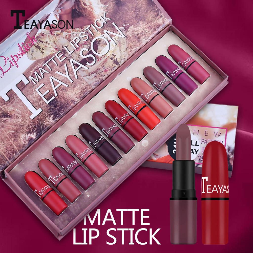 Cosmetics Matte And Pumpkin Color Bean Paste Lip Solid Gloss Lipstick ...