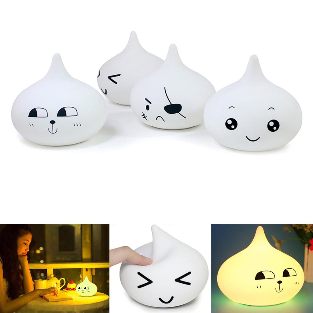 Buy Lovely Water Droplets Face Night Light Children Bedroom Decor Mini ...