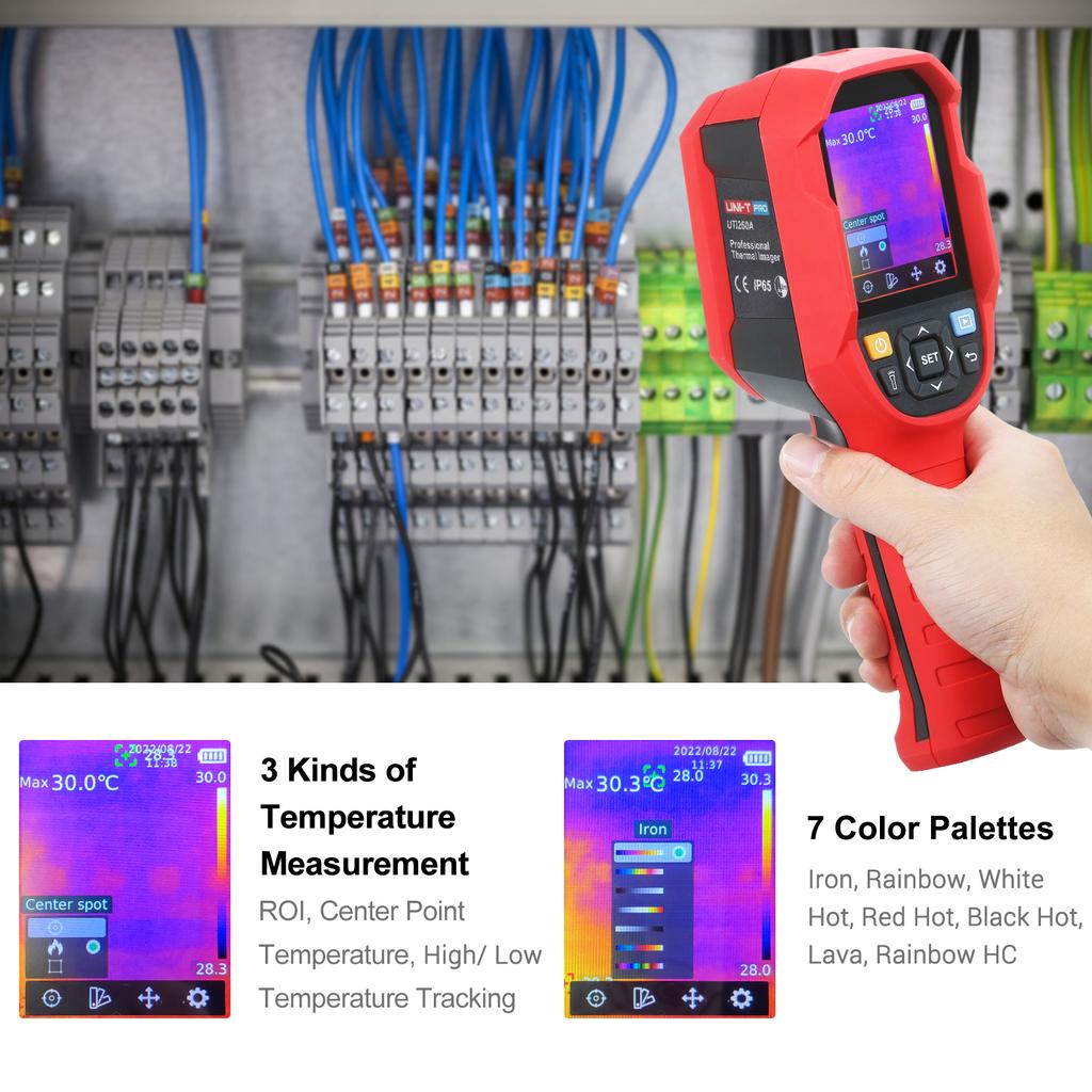 UNI-T UTi260A Professional 256 X 192 IR Thermal Imager Rechargeable ...