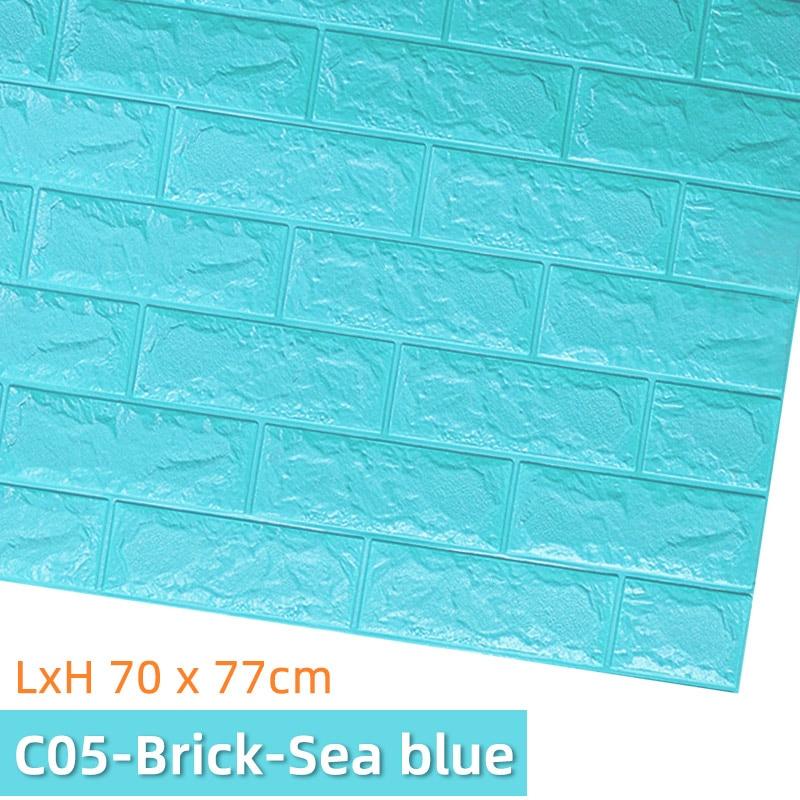 Cheap 3D Wallpaper Continuous Brick Pattern Sticker Waterproof Sticker ...