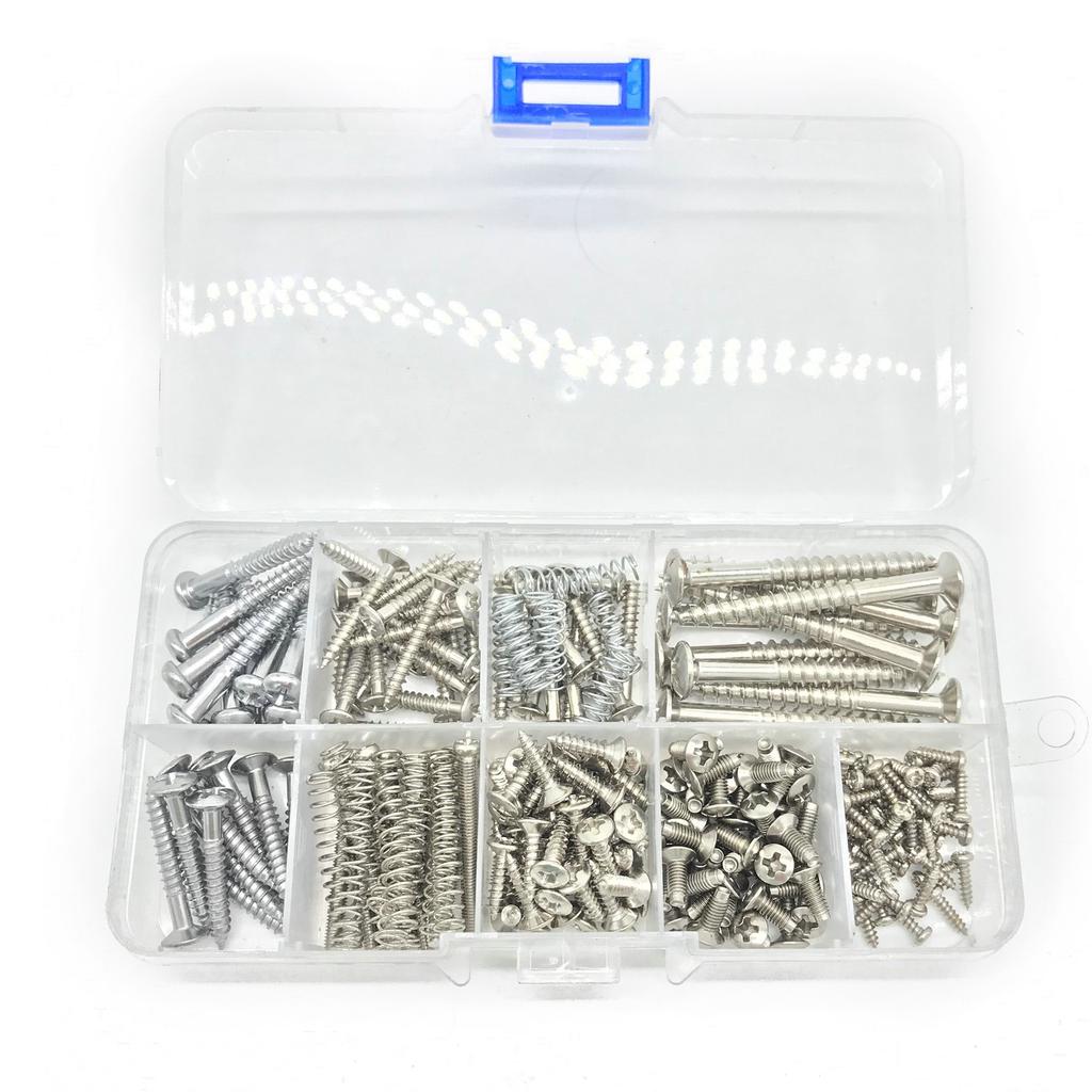9 Types Guitar Screw Set Assortment Box Kit Electric Guitar Repairing ...
