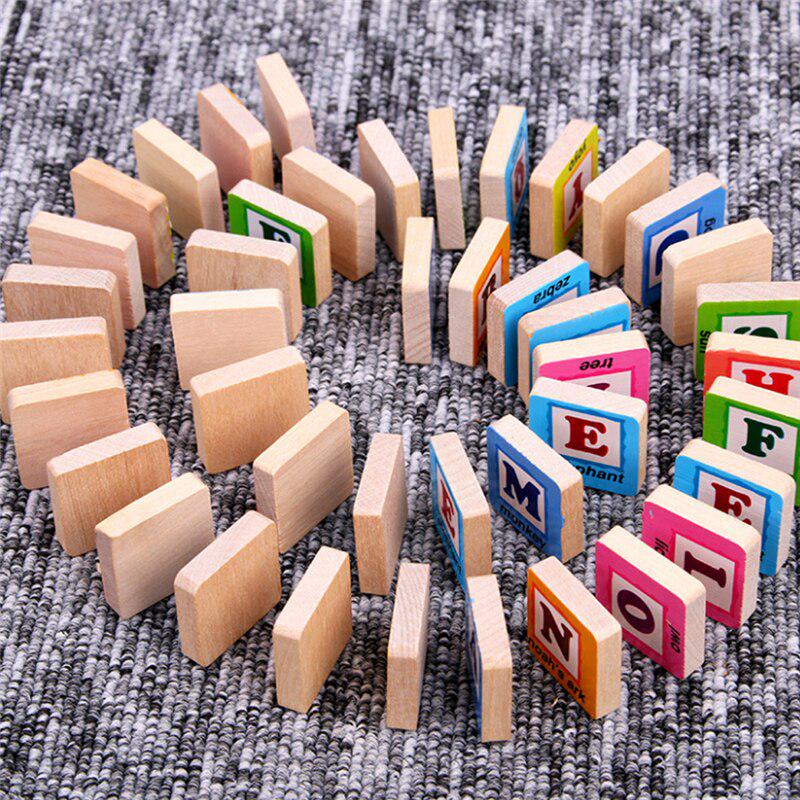 Buy English Words Wooden Letters Alphabet Tiles Black Scrabble Letters ...