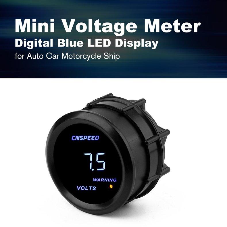 Buy 12V 52Mm Led Display Digital Mini Voltmeter Voltage Meter Volt ...