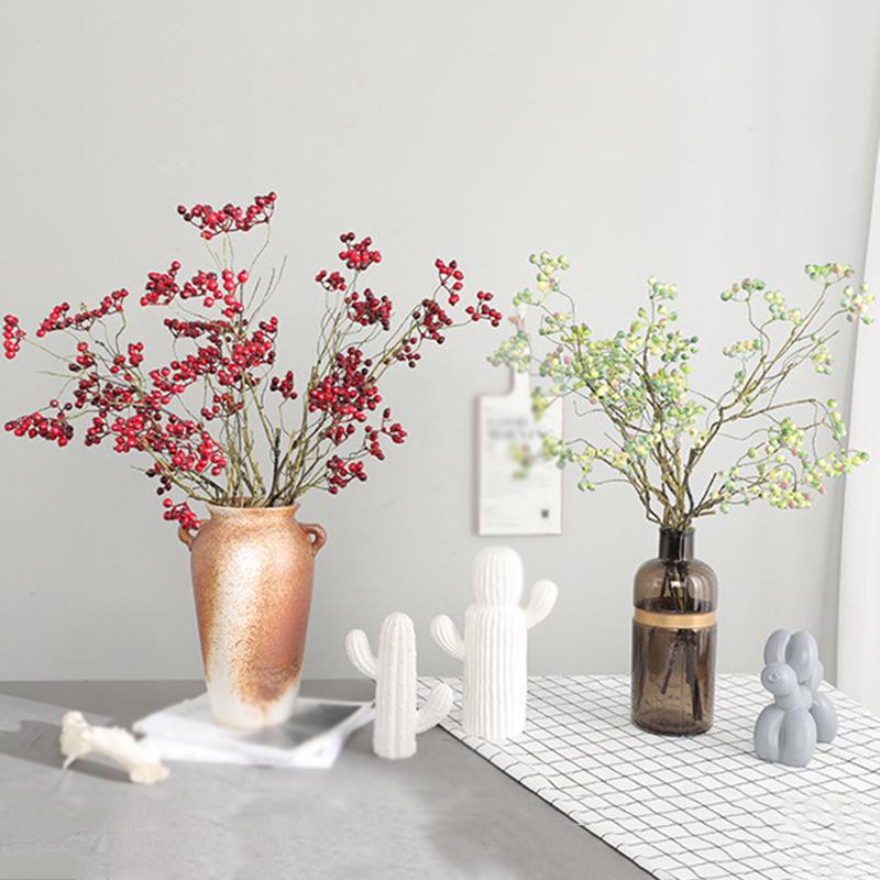 Buy Decoration Artificial Cranberry Branch Fruit Traditional Succulent ...