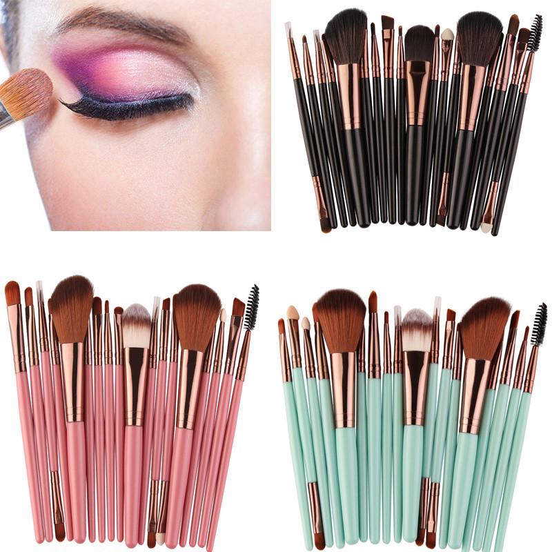 Buy 18 Pcs Make-up Toiletry Kit Wool Makeup Brush Set Tools at ...