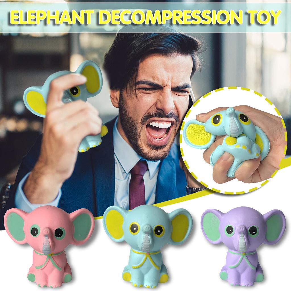 Sawei Slow Reboun d Dute Cartoon Animal Elephant Pinches Decompression ...