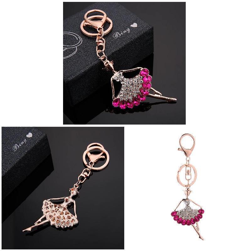 Buy Bags Alloy Pendant Keychain Lightweight for Korean Style Rhinestone ...