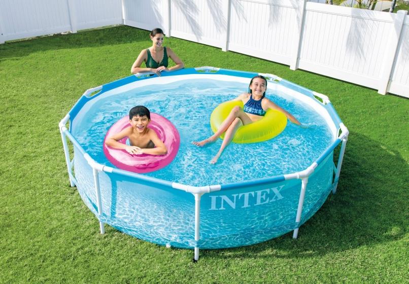Buy Intex 28208 round above ground pool 4485 l blue at affordable ...