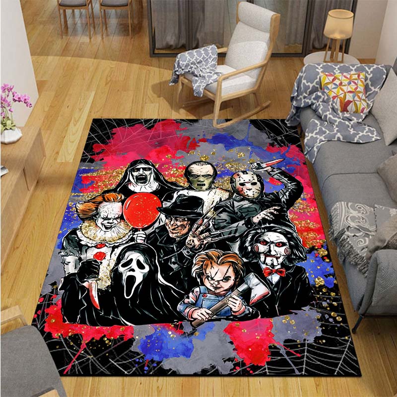 Cheap Halloween Horror Movies Character Huanted House Area Rug ...