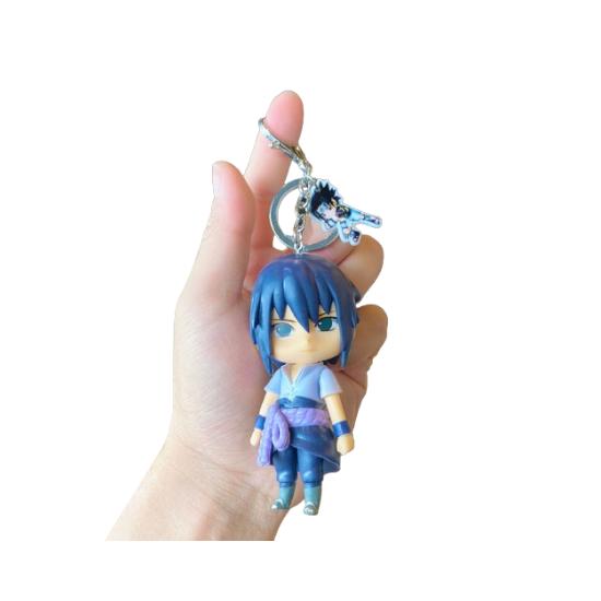 Buy Naruto Keychain Naruto Sasuke Uchiha Silicone Keychain Anime Key ...