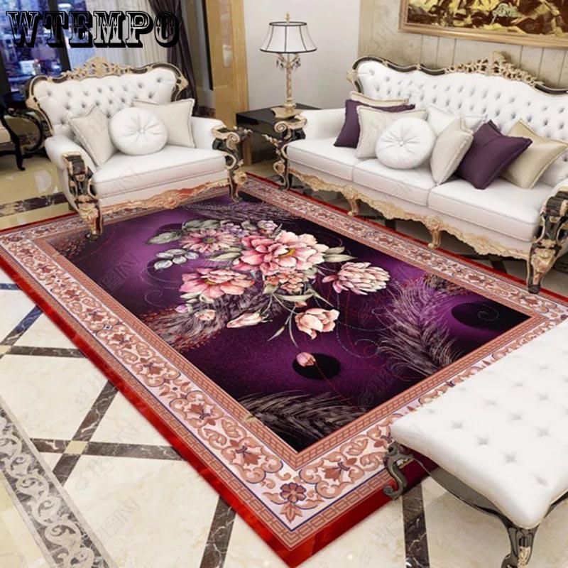 Buy European Geometric Large Palace Vintage Carpet Non-slip Large Rug ...