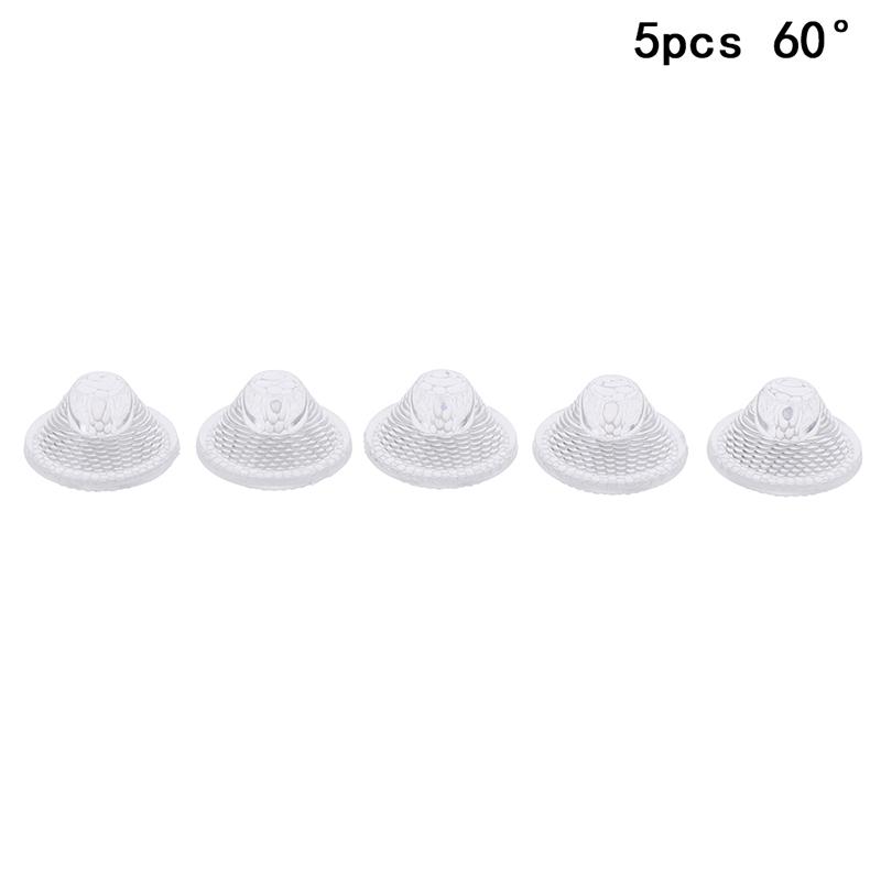 5 Pcs 1W 3W 5W Led Lens 20Mm Optical Pmma Flat Transparent Lenses 60 ...