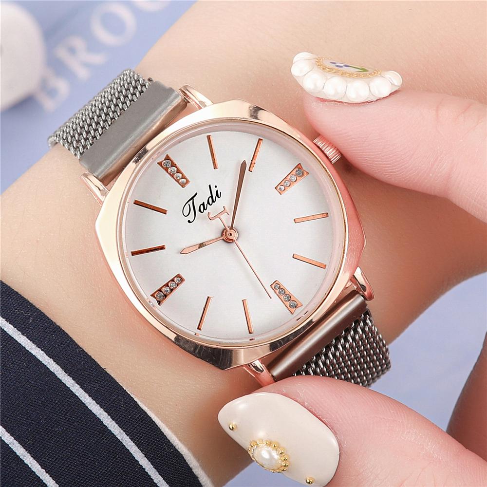 Buy Women Fashion Watch Luxury Stainless Steel Casual Quartz Watch ...