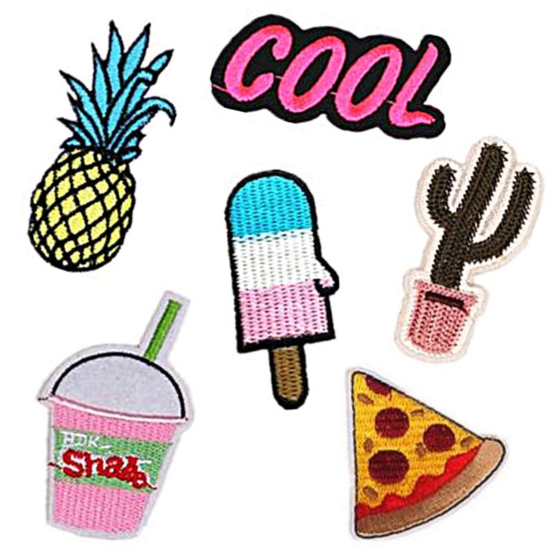 Buy Cute Fruit Patches Iron On Patches Sticker Clothes Bags Diy Sewing ...