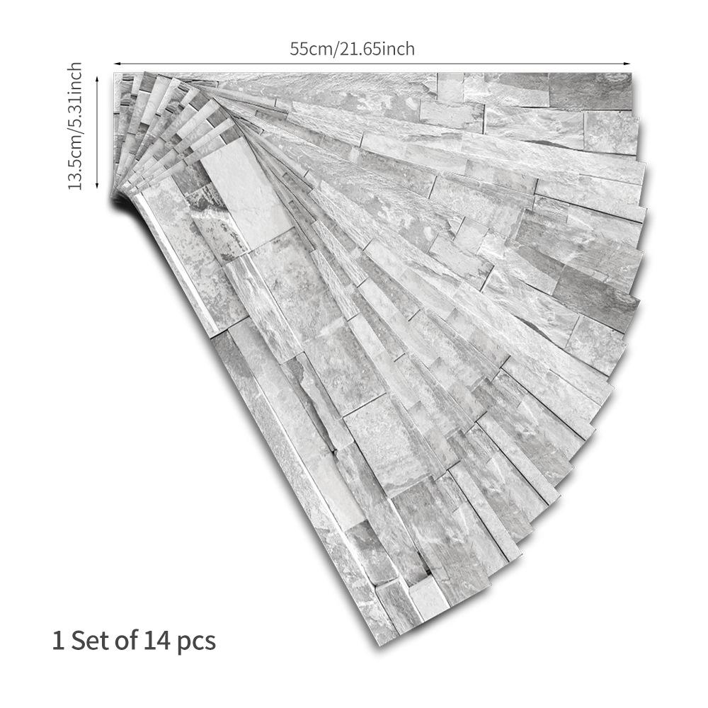 Buy 14Pcs Natural Stone Effect Tile Stickers Transfers Bathroom Kitchen ...