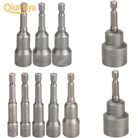 Buy 1Pc 6mm-19mm Hex Socket Sleeve Nozzle Magnetic Nut Driver Drill Bit ...