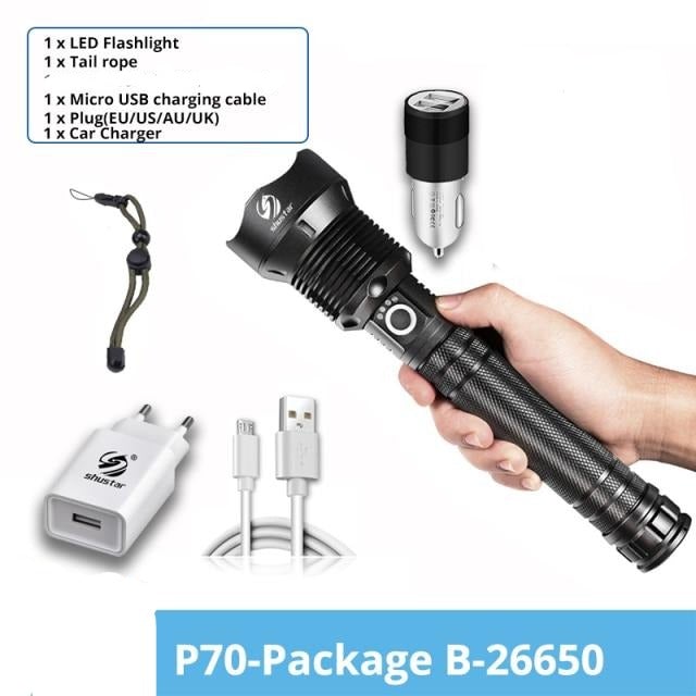 Buy Rechargeable LED Flashlights Waterproof Hnadheld Super Bright High ...