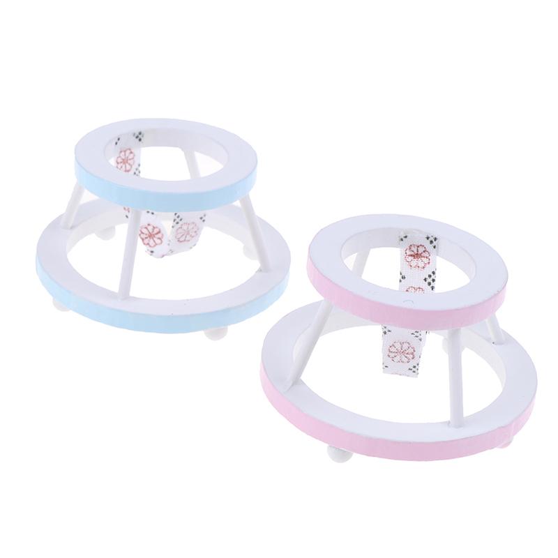Buy 1:12 Dollhouse Miniature Wood Baby Walker Model Toys Furniture ...