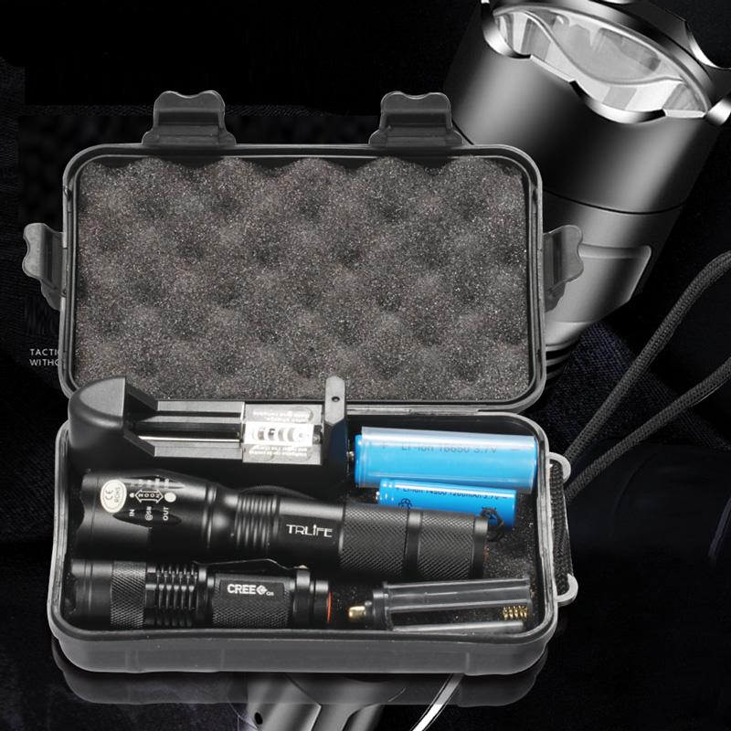 Buy 8000LM Powerful LED Flashlight L2 T6 Tactical Hunting Torch Zoomable Rechargeable 18650 ...