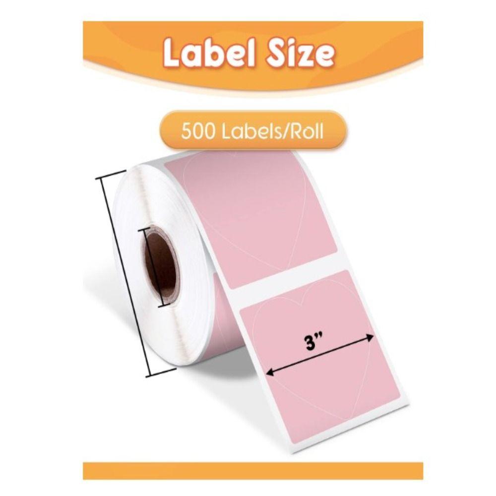 Pink Name Tag 500Pcs Labels Stickers Classification Label Party – the ...