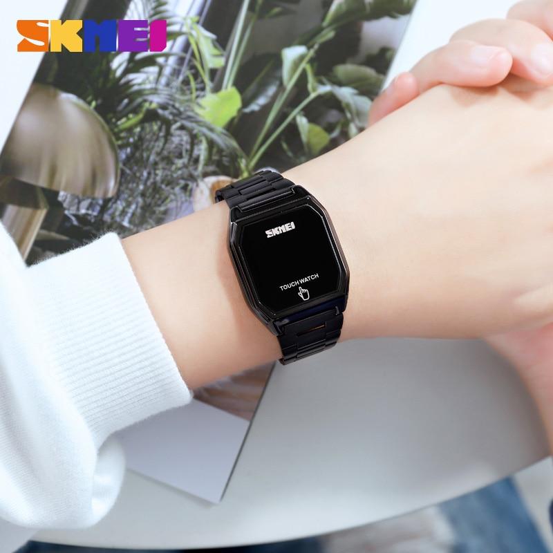 Buy SKMEI LED Light Touch Date Time Electronic Watches Men Women Luxury ...