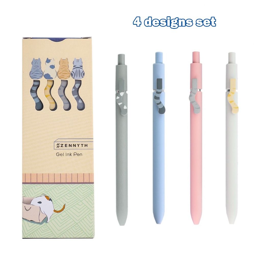 Satın alın Black Ink With Clip Writing Tool Cat Tail Signature Pen ...