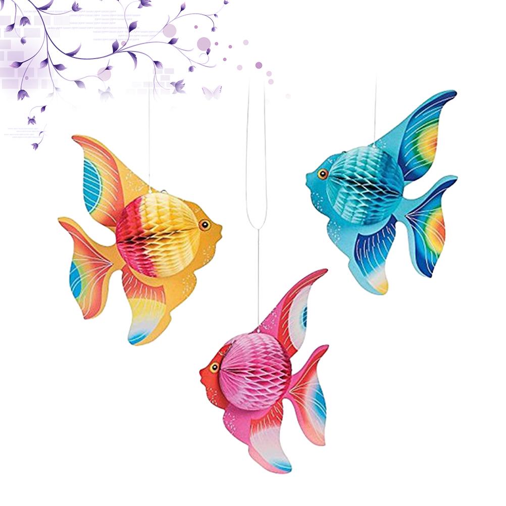 Buy 12pcs Colorful Tissue Paper Goldfish Foldable Tropical Fish ...