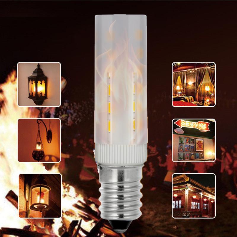 E14 1W Bar Garden Flickering Emulation Flame Waterproof Decorative ...