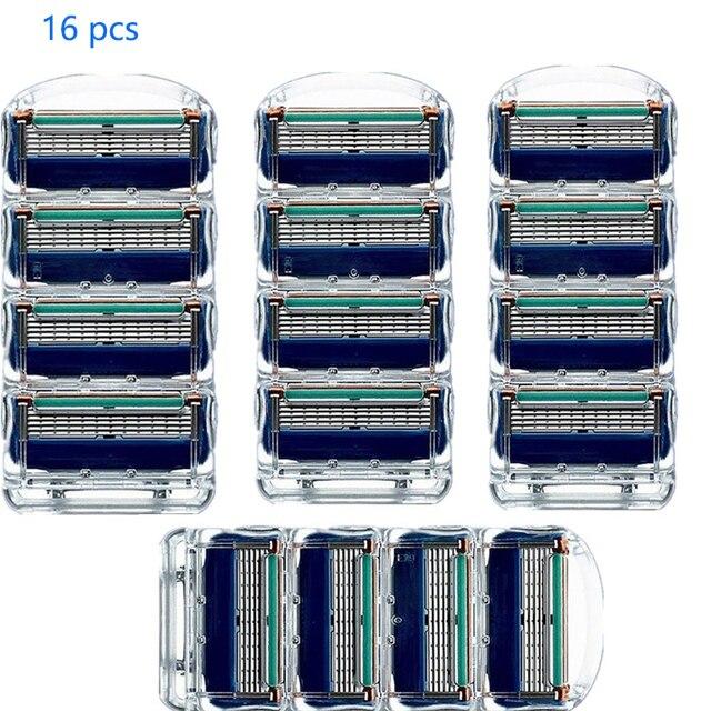 Buy New 16 Per Set Razor Blade Universal For Men Face Care 5 Layers ...