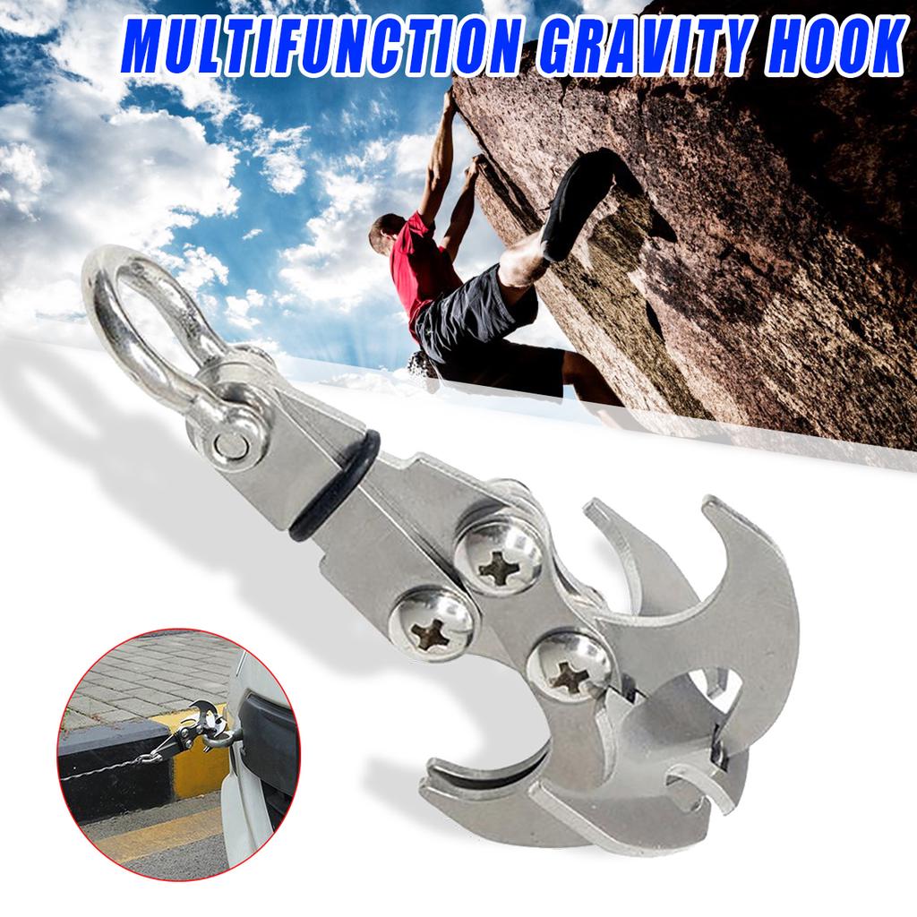 Buy Folding Gravity Grappling Hook 304 Stainless Steel Climbing Claw ...