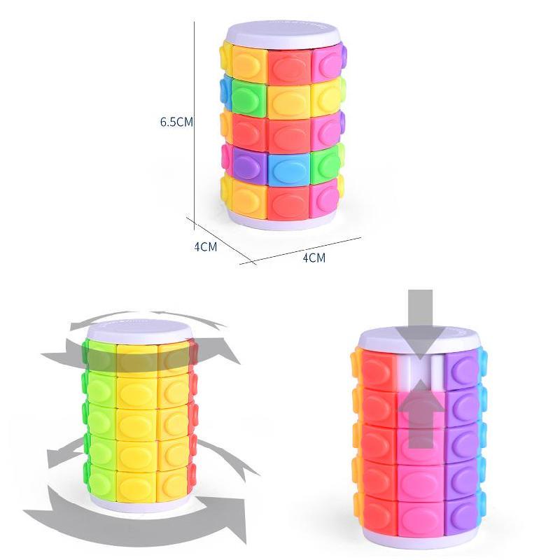for Adult Tower Slide Toy Rotate Kid Colorful Puzzle Magic Puzzle ...
