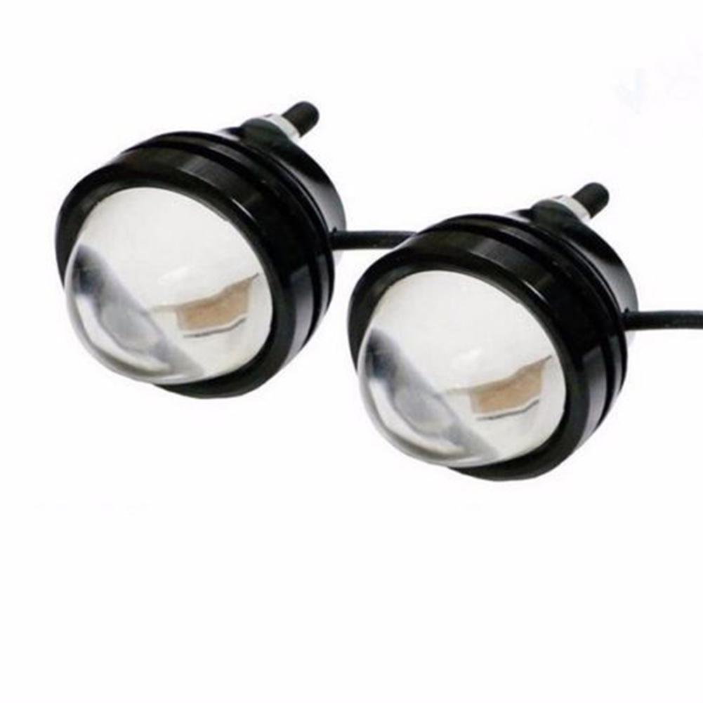 Buy Car Light 2Pcs LED White Fish Eye CREE DRL Projector Lens Fog ...