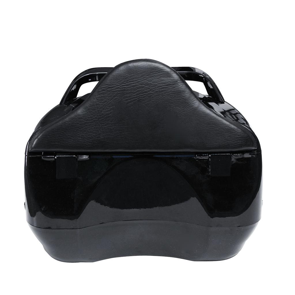 Buy Black Motorcycle Trunk Scooter Top box Durable Rear Storage Luggage ...