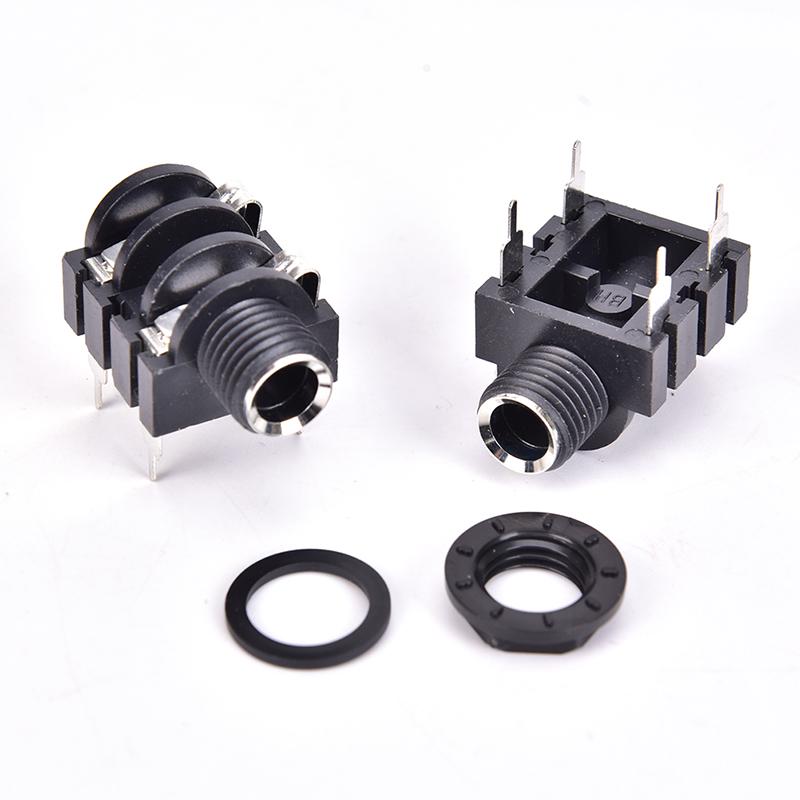 Buy 6.35Mm Stereo Mono Microphone Phone Jack PCB Switch Socket Panel ...