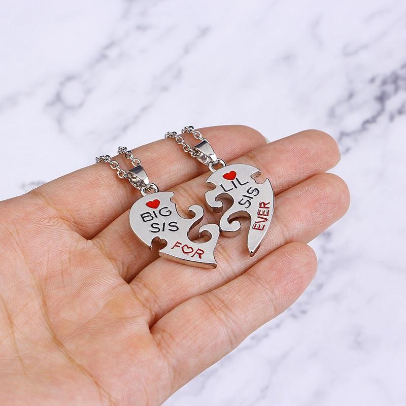 Buy Couple Chains Engraved Girl Sister Family Necklace Creative For ...