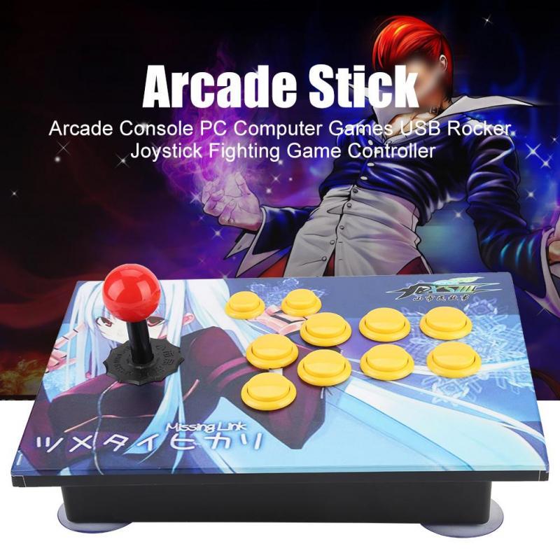 Buy Arcade Console PC Computer Games USB Rocker Joystick Fighting Game ...
