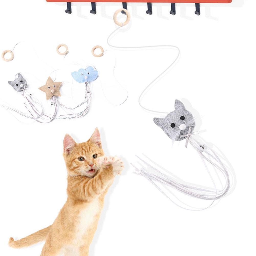 Buy Funny Kitten Cat Pull Interactive Cloud Bell Tassel Play Toy Star ...