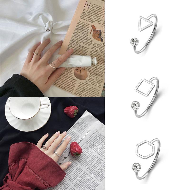 Cumpără Square Triangle Hexagon Simple Geometry Polygon Open-end Ring ...