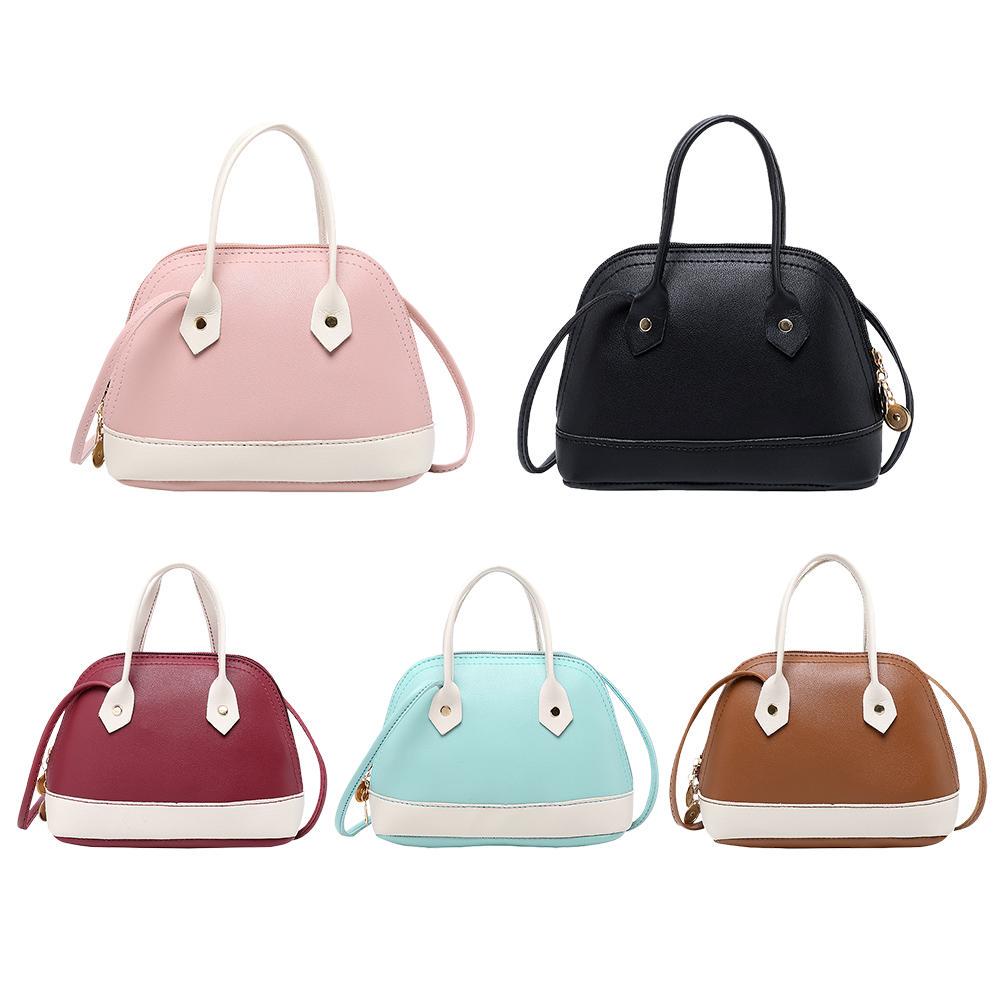 Buy Shoulder Small Handbags Women Leather Shell Hit Color Phone ...