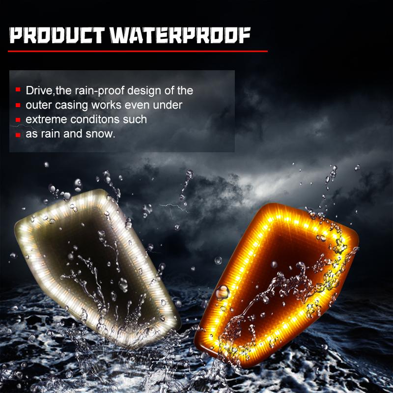 Switchback Amber White LED Front Fender Side Marker Lights For 2006 ...