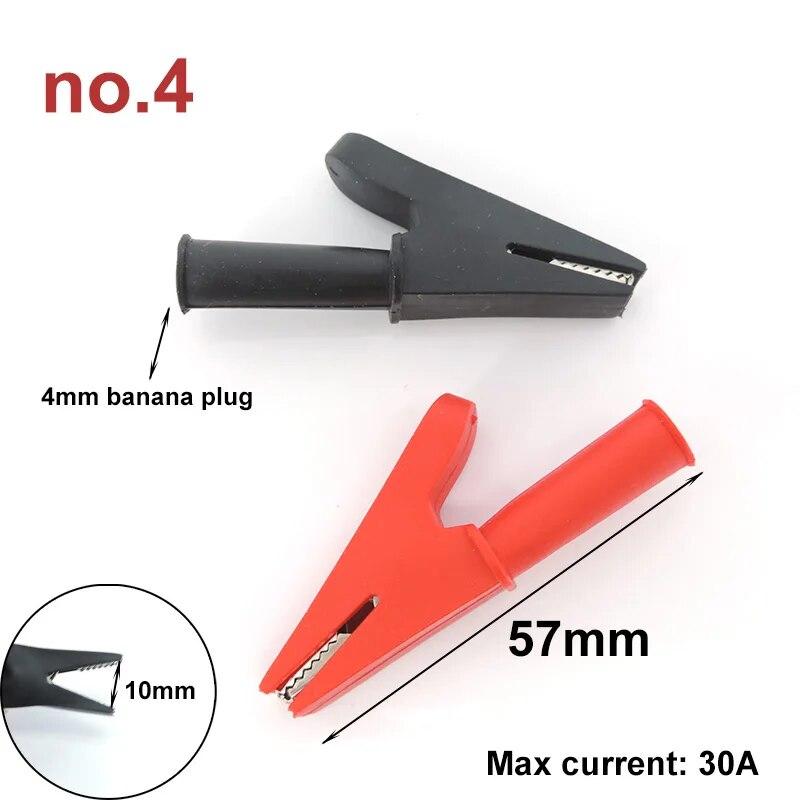 Cheap Red+black 20/50A PVC Alligator Crocodile Clip clamp Socket Plug ...