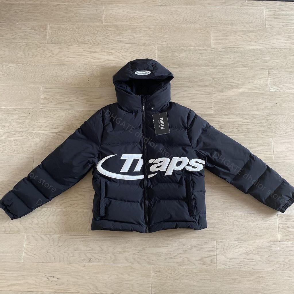 Buy Trapstar Down Jacket Luxury Designer Embroidered Letter Zipper ...