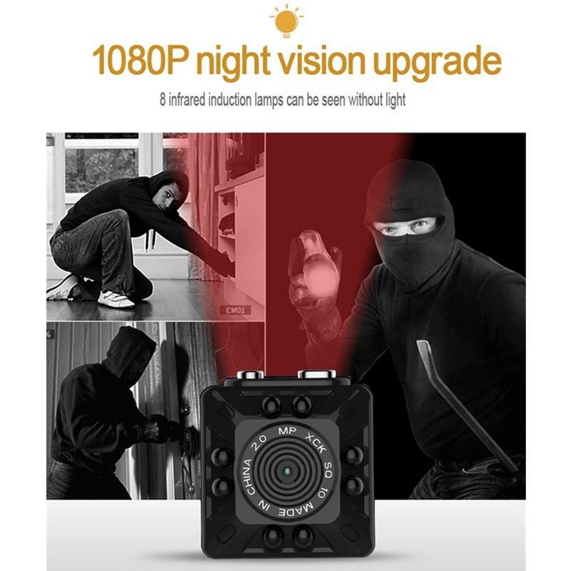 Mini Cube Action Sports Camera Full HD 1080P Infrared Lights Night View ...