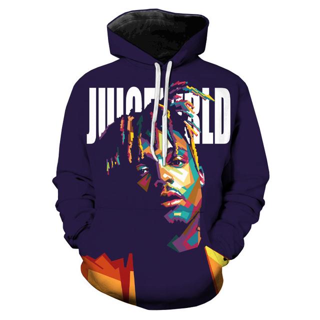 Cheap New Popurlar Rap Start Juice Wrld Fashion 3d Printed Hoodies Men ...