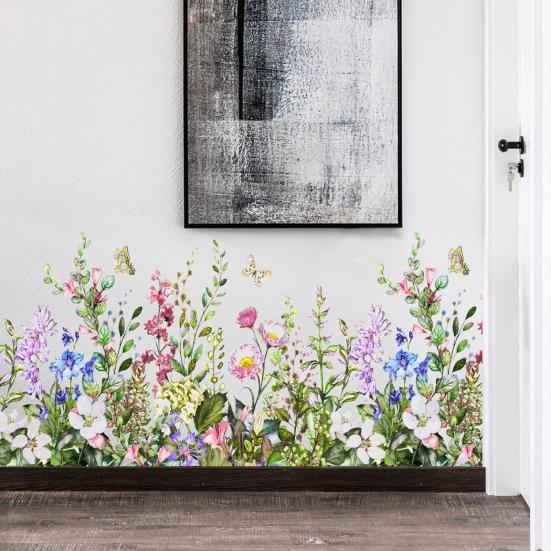 2Pcs Home Self-adhesive Background Wall Wall Stickers Pattern PVC ...