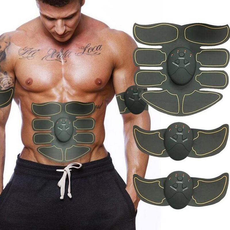Buy EMS Muscle Stimulator ABS Abdominal Muscle Toner Body Fitness ...