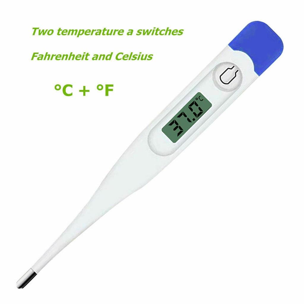 LCD Digital Thermometer Human Health Fever Check Alarm for Adults ...